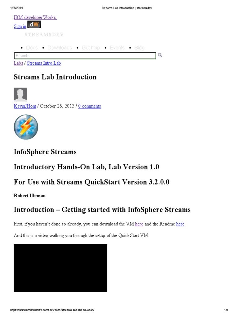 Streams Lab Introduction | PDF | V Mware | Command Line Interface