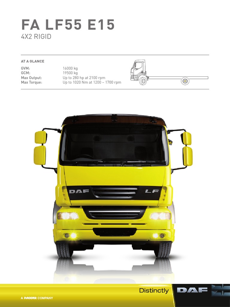 Daf Fa LF55 E15 | PDF | Truck | Suspension (Vehicle)