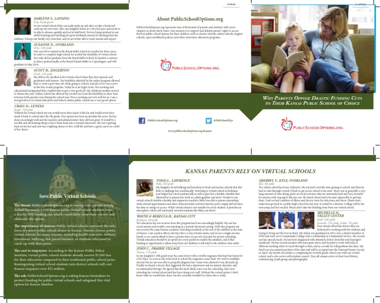 Kansas Brochure | PDF | State School | School Choice