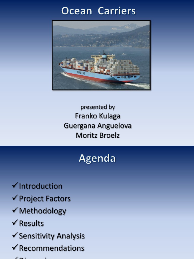 Ocean Carriers Presentation | PDF | Net Present Value | Economic ...