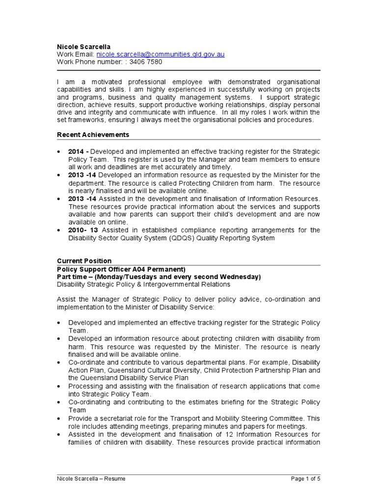 Nicole Scarcella Resume Final Eportfolio | PDF | Business