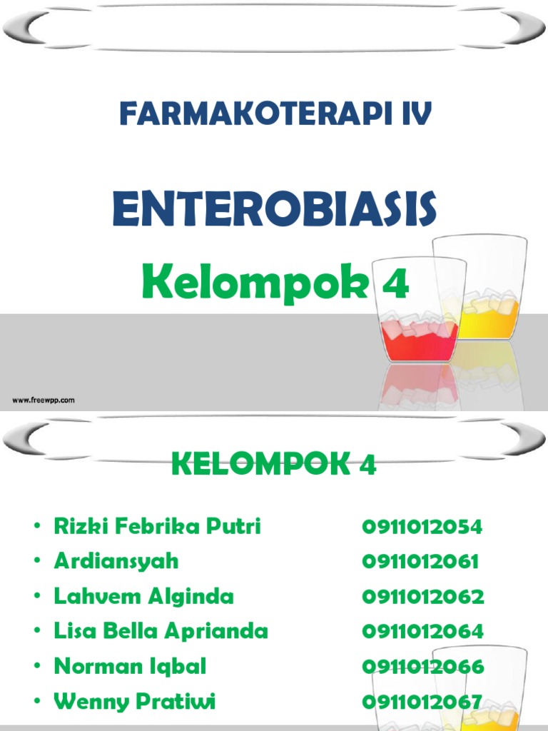 Enterobiasis | PDF | Sains & Matematika