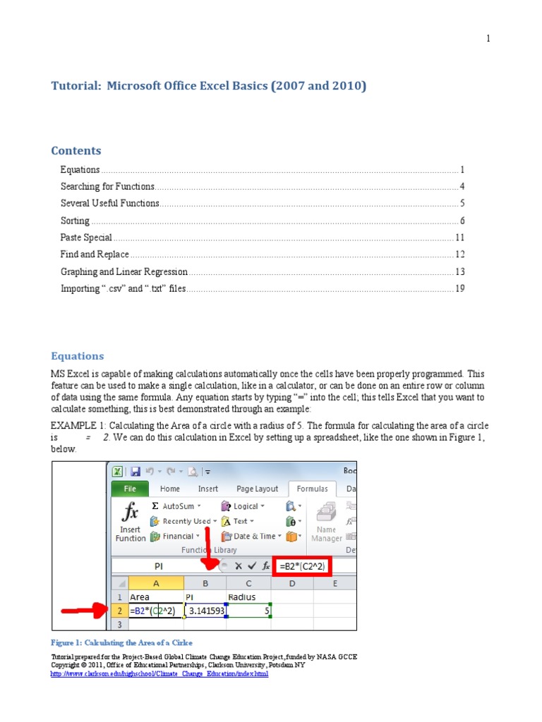 MS Excel Tutorial | PDF | Spreadsheet | Microsoft Excel