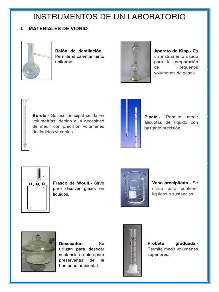 Instrumentos de Un Laboratorio | PDF | Equipo de laboratorio | Science