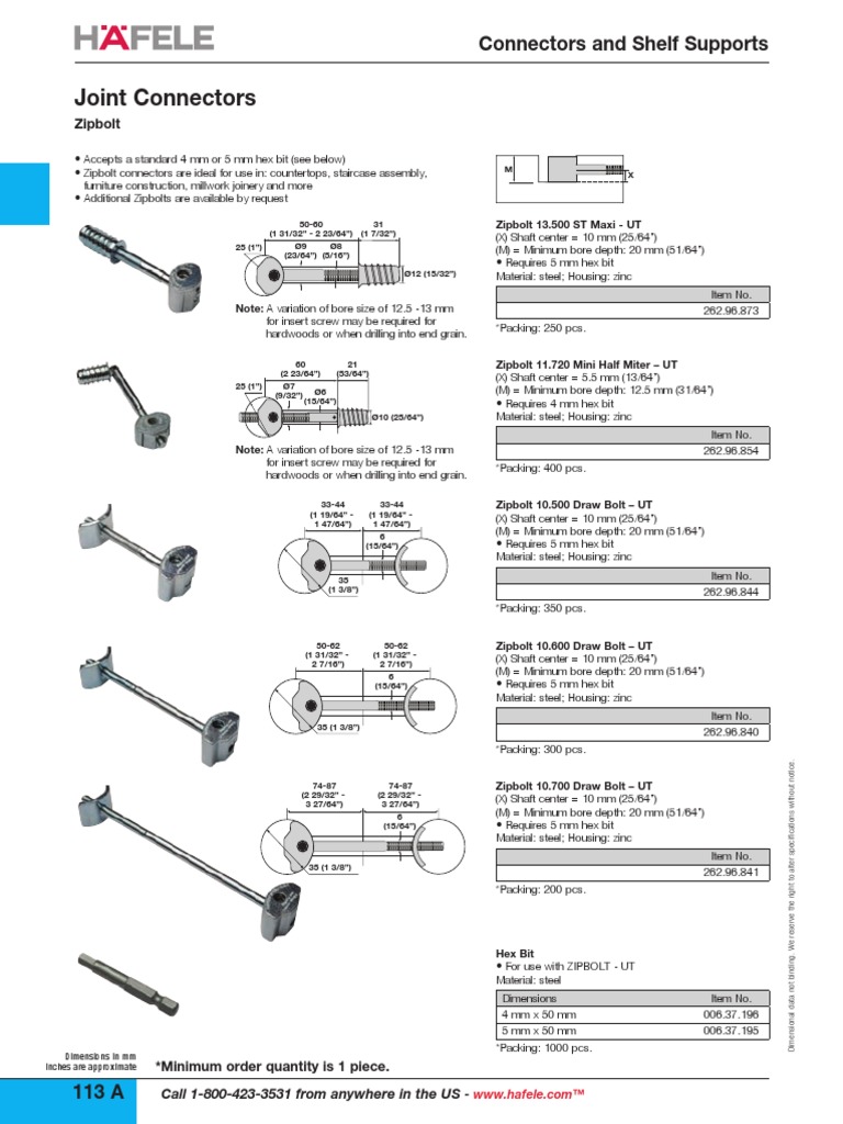 Zipbolt Connectors and Specifications | PDF