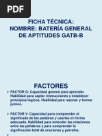 Bateria General de Aptitudes Gatb | PDF | Aritmética | Percepción