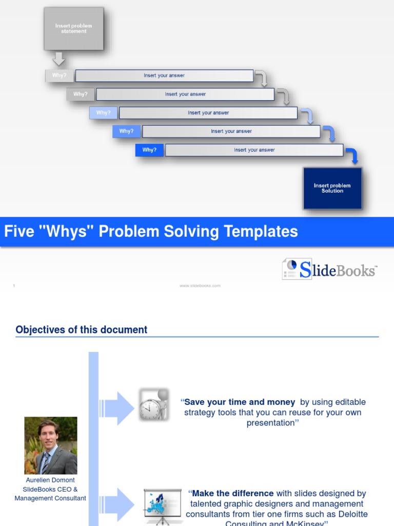 "Five Whys" Problem Solving Template | PDF | Question | Microsoft Power ...