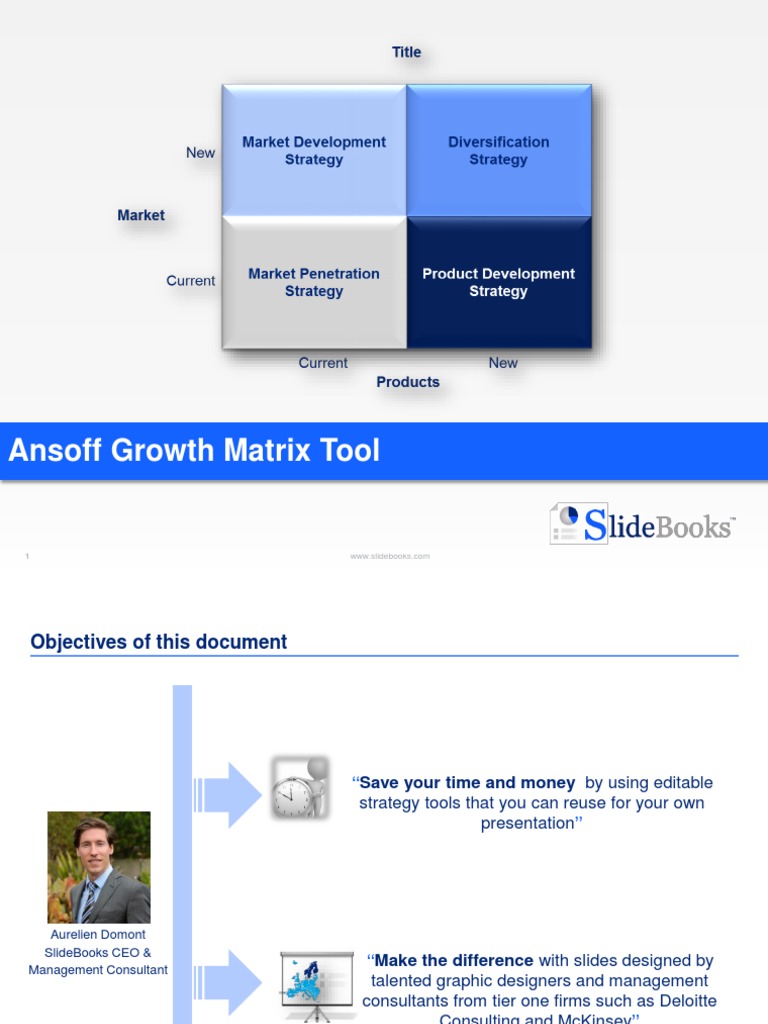 Ansoff Growth Matrix Templates | PDF | Strategic Management | Leadership