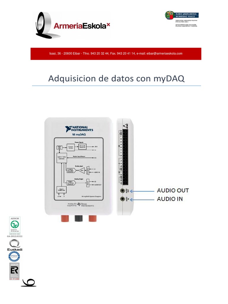 Adquiscion de Datos Con MyDAQ | PDF | Adquisición de datos | Almacenador intermediario de datos