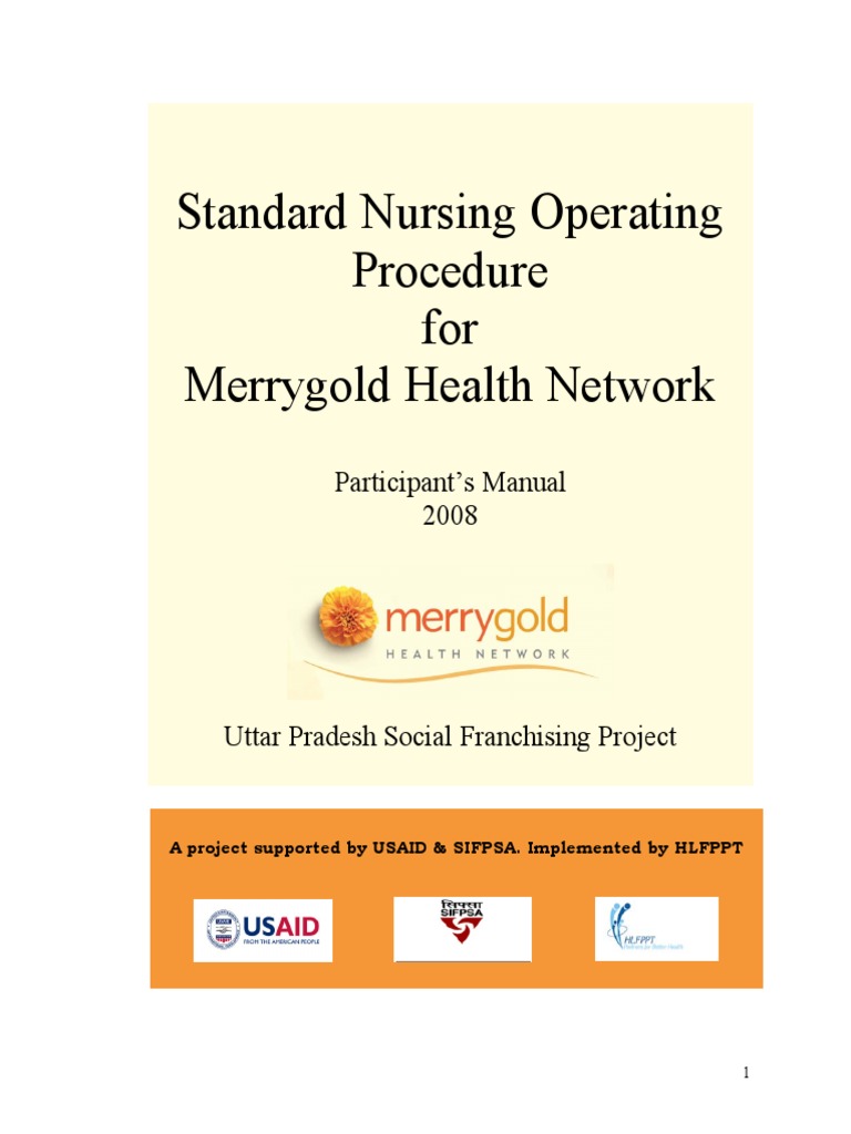 Sop Nursing | PDF | Pulse | Childbirth