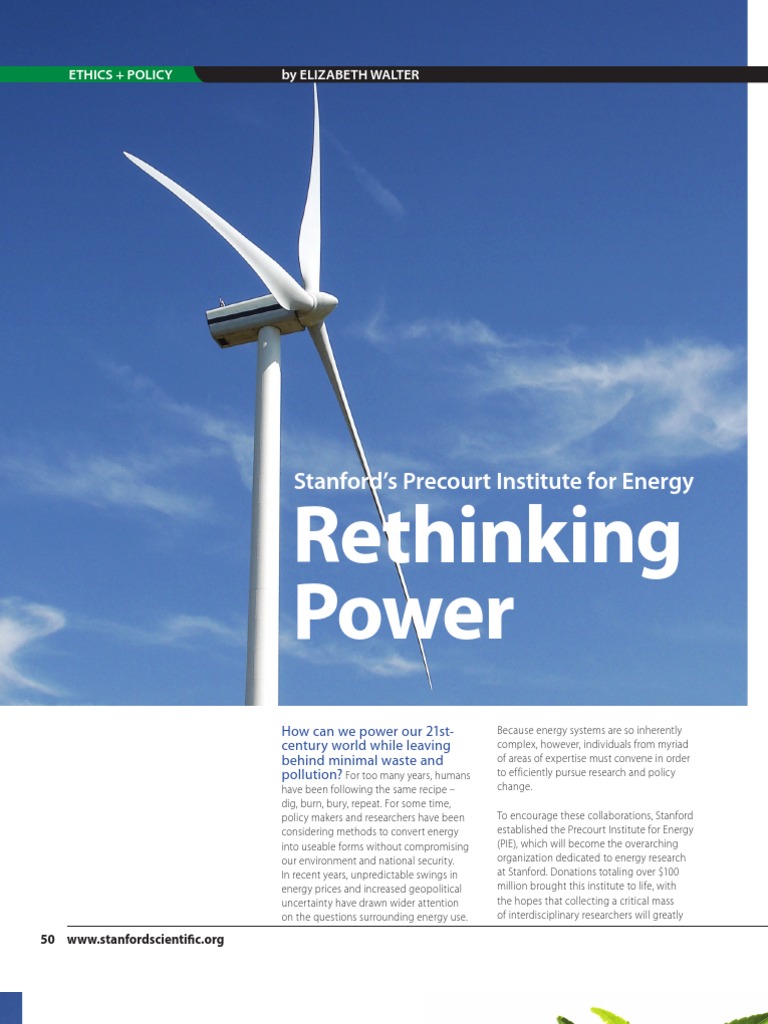 Rethinking Power | PDF | Energy Development | Sustainability