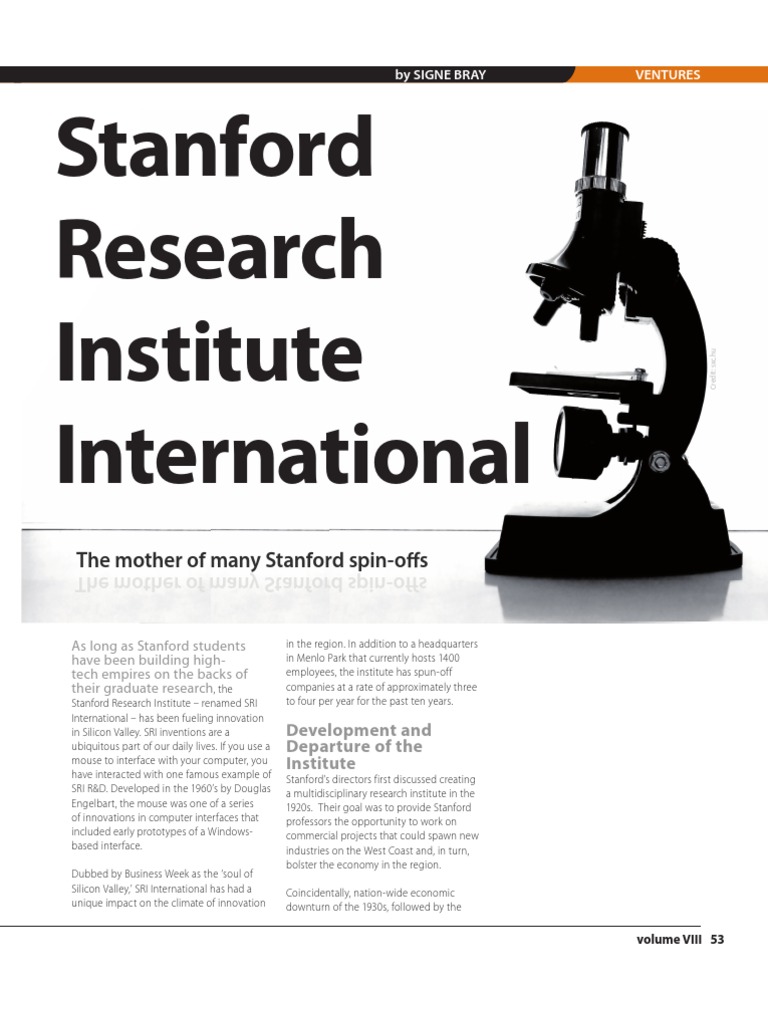 Stanford Research Institute International | PDF | Science And ...