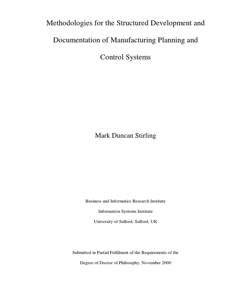 Thesis | Software Development Process | Experiment | Free 30-day Trial ...