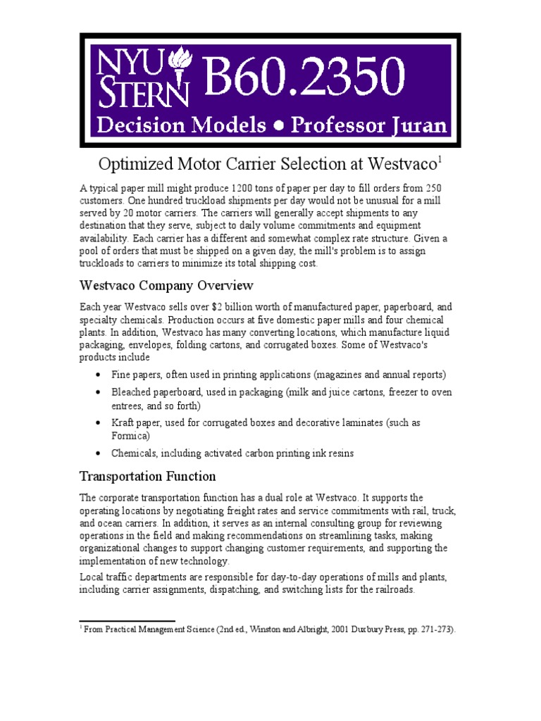 04 Westvaco | PDF | Industries | Production And Manufacturing