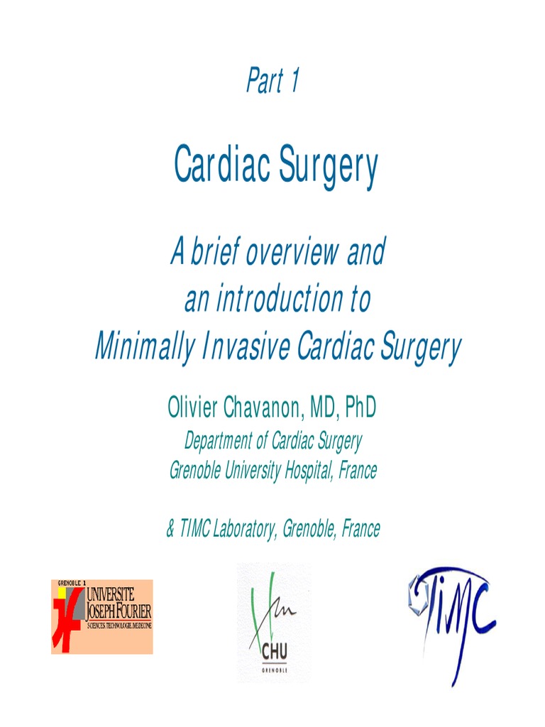 Cardiac Surgery | PDF | Cardiac Surgery | Coronary Artery Bypass Surgery