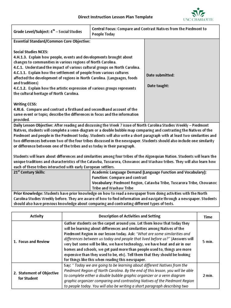 Social Studies Compare and Contrast Newspaper | PDF | Psychological ...