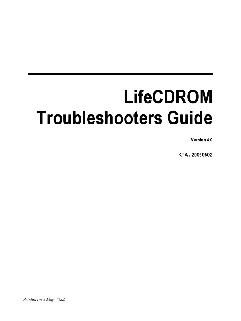 Life CD Rom Troubleshooters Guide | PDF | Java Virtual Machine ...