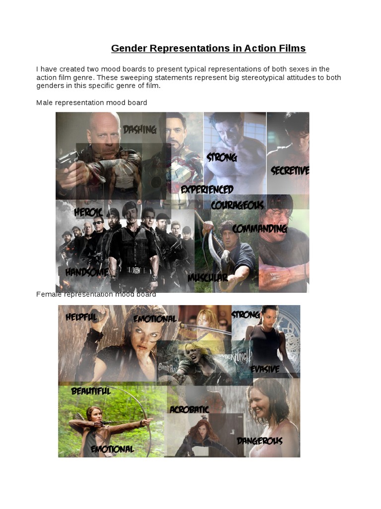 Gender Stereotypes in Action Films | PDF | Self-Improvement | General ...