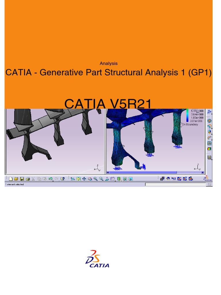 CATIA - Generative Part Structural Analysis 1 (GP1) | PDF | Structural Analysis | Stress (Mechanics)