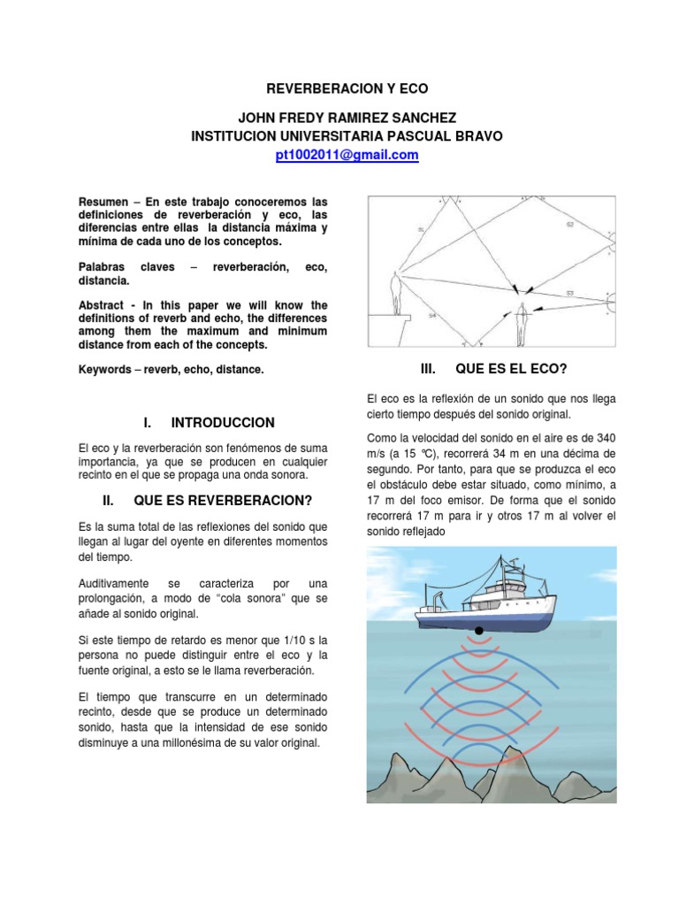 Reverberacion y Eco | PDF | Arte