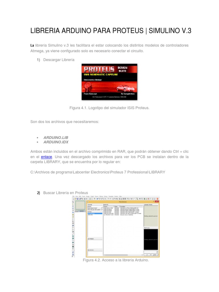 Libreria Arduino para Proteus | PDF | Arduino | Áreas de informática