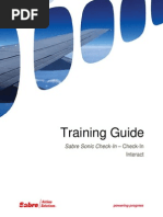 SABRE Check-In & Gate Functions Guide | PDF | Transport | Aviation