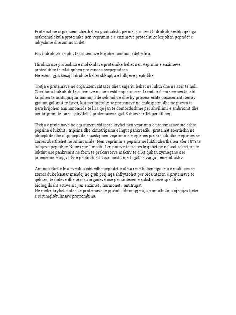 Zberthimi I Proteinave | PDF