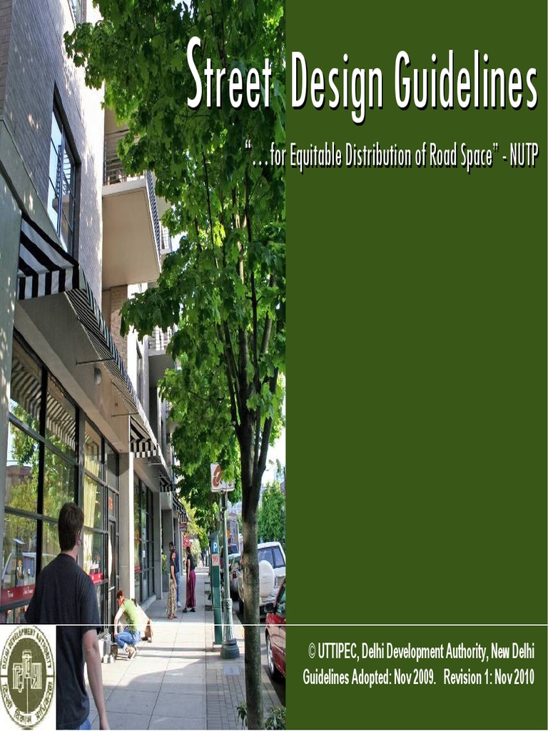 Street Design Guidelines | PDF | Traffic | Cycling Infrastructure