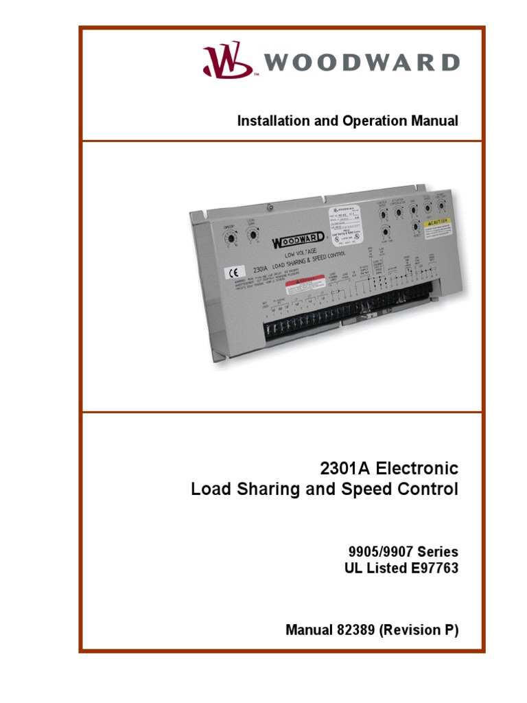 2301A Load Sharing & Speed Control | PDF