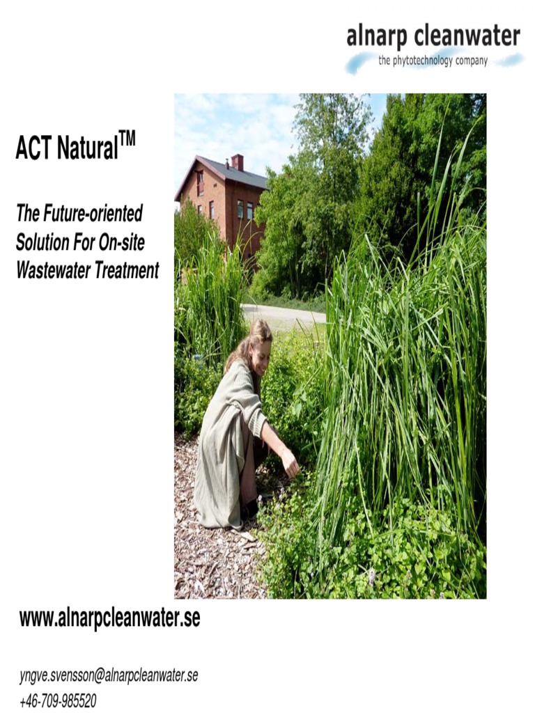 2013-09-24 Gen Alnarp Cleanwater - en | PDF | Wastewater | Eutrophication