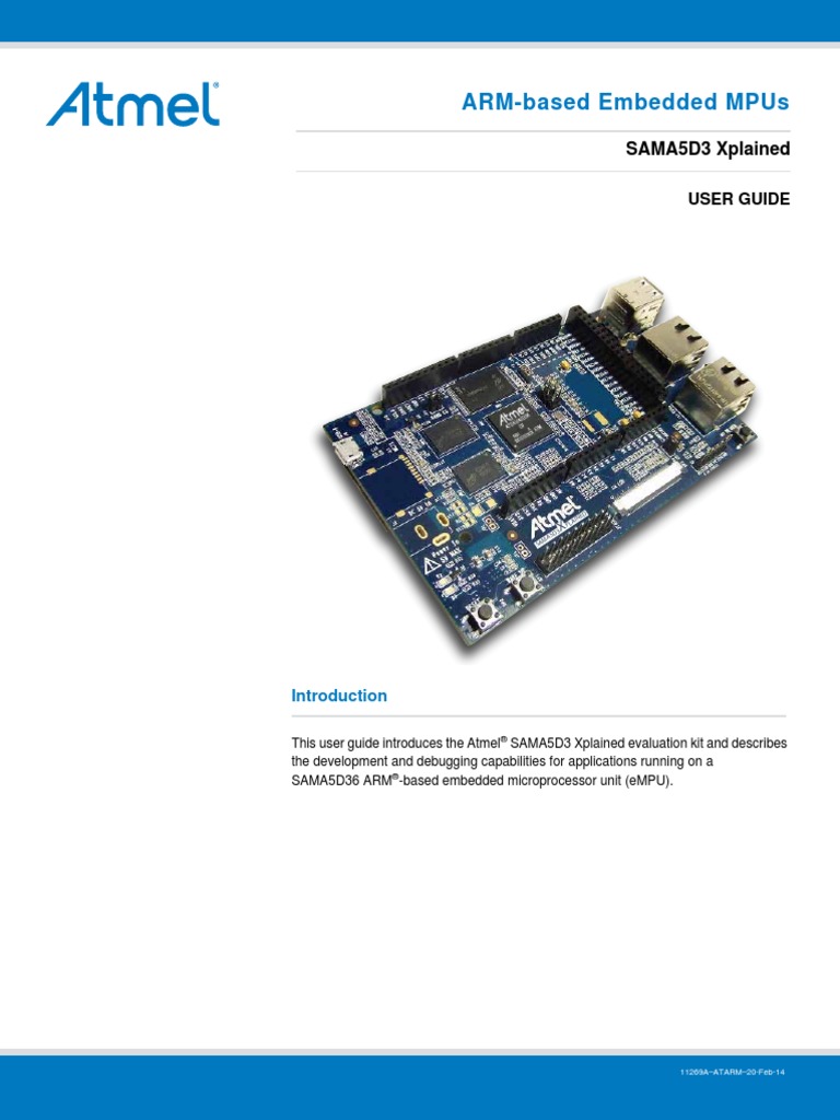Atmel 11269 32 Bit Cortex A5 Microcontroller SAMA5D3 Xplained User Guide | PDF | Usb | Arduino