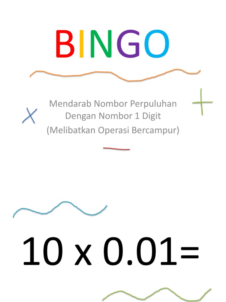 Bingo: Decimal Number Operations | PDF | Games & Activities | Teaching ...