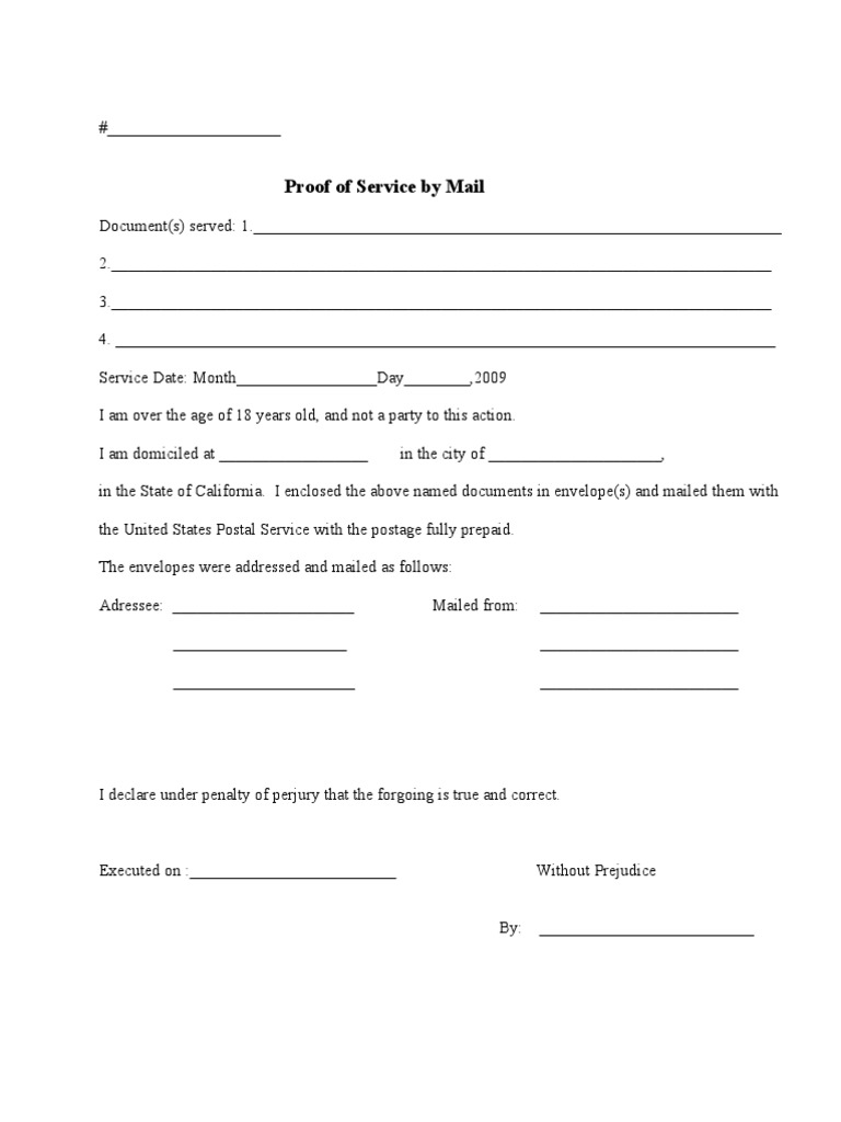 Proof of Mail Example | PDF | Mail | Registered Mail