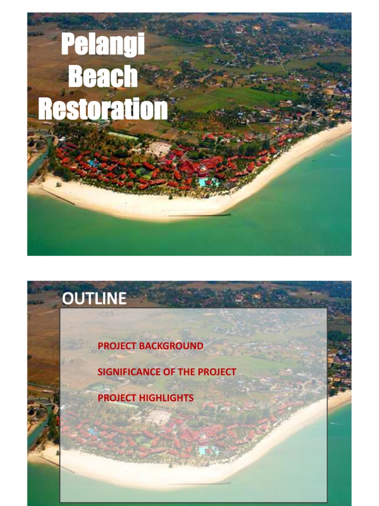 Shore Parallel Pile Row Breakwaters of Pelangi Beach Resort and Spa ...