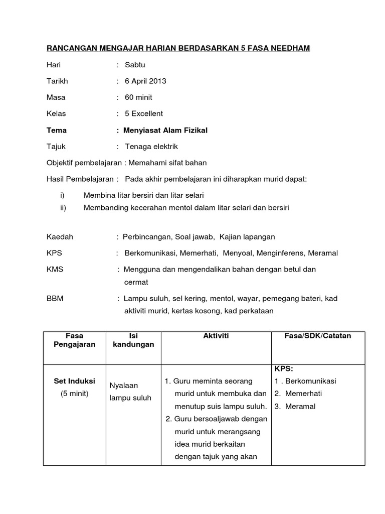 RPH 5 Fasa Needham Litar Elektrik | PDF