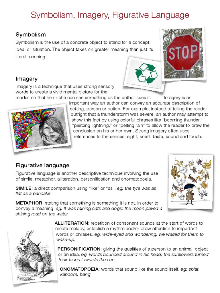 Symbolism Imagery Figurative Language | PDF