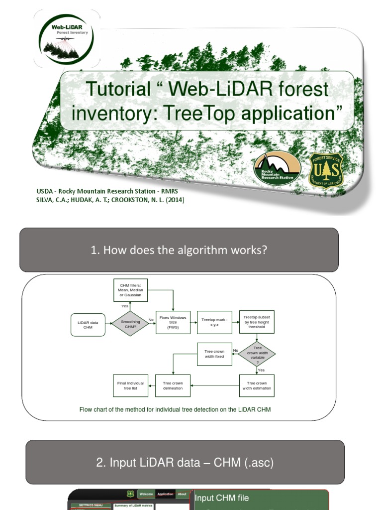 Web Lidar Forest Inventory Treetop Application Pdf Lidar Trees