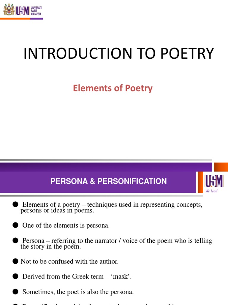 Elements of Poetry2 | PDF | Poetic Rhythm | Metre (Poetry)