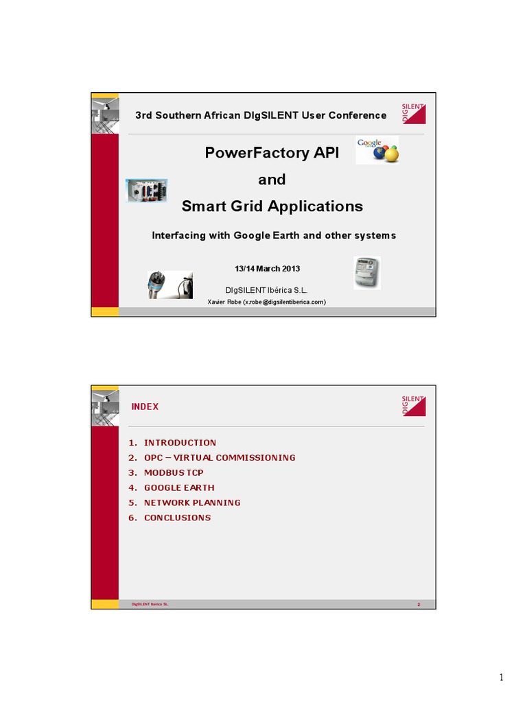DIgSILENT - Iberica SmartGrid Applications | PDF | Smart Grid | Scada