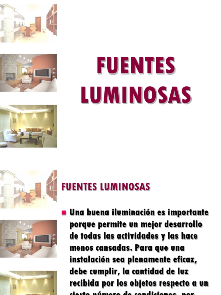 10 Fuentes Luminosas | PDF | Lámpara fluorescente | Encendiendo