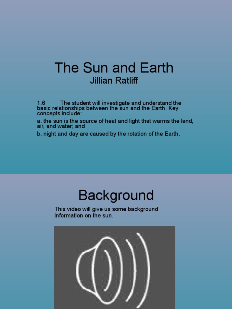 The Sun and Earth | PDF