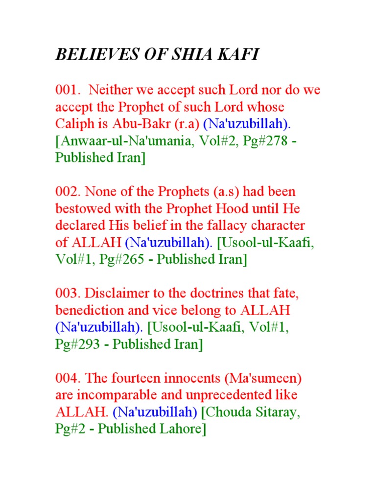 Are Shia Kafir | Shia Islam | Ali