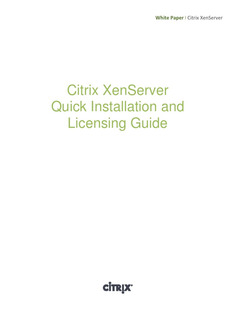 Panduan Cara Install Xen Server | PDF | Citrix Systems | Computing
