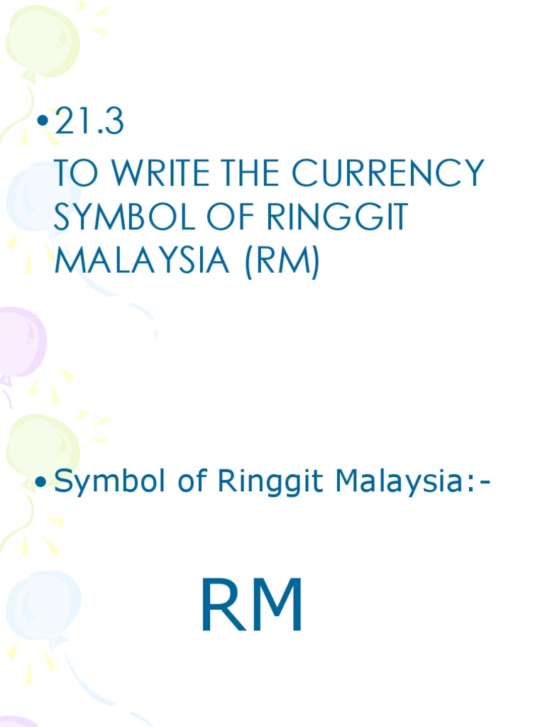Understanding Ringgit Malaysia Values | PDF