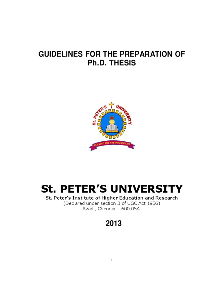 Guidelines PH.D Thesis | PDF | Thesis | Principal Component Analysis