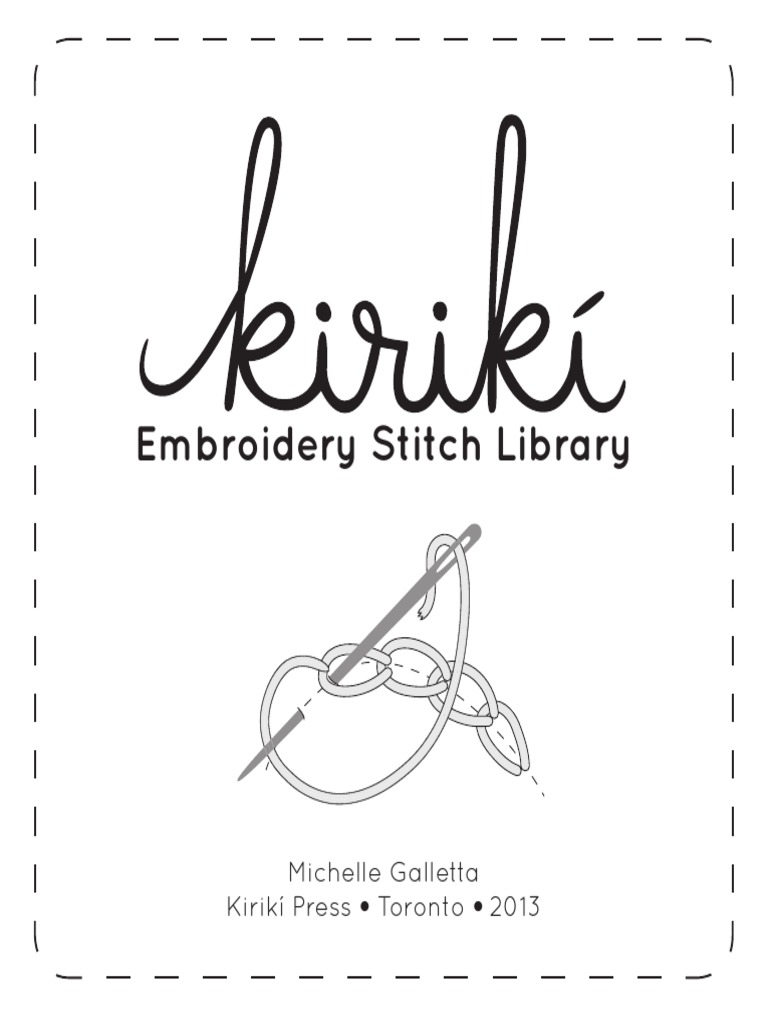 Stitch Library Embriodary | PDF | Embroidery | Textiles
