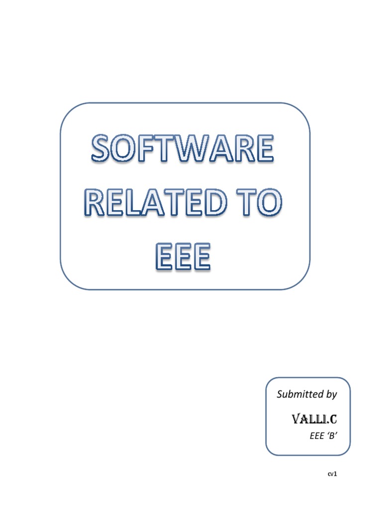 Software EEE2 | Download Free PDF | Spice | Electrical Network