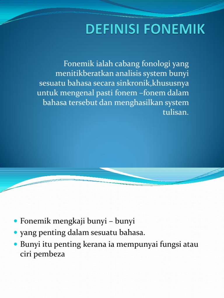Definisi Fonemik | PDF