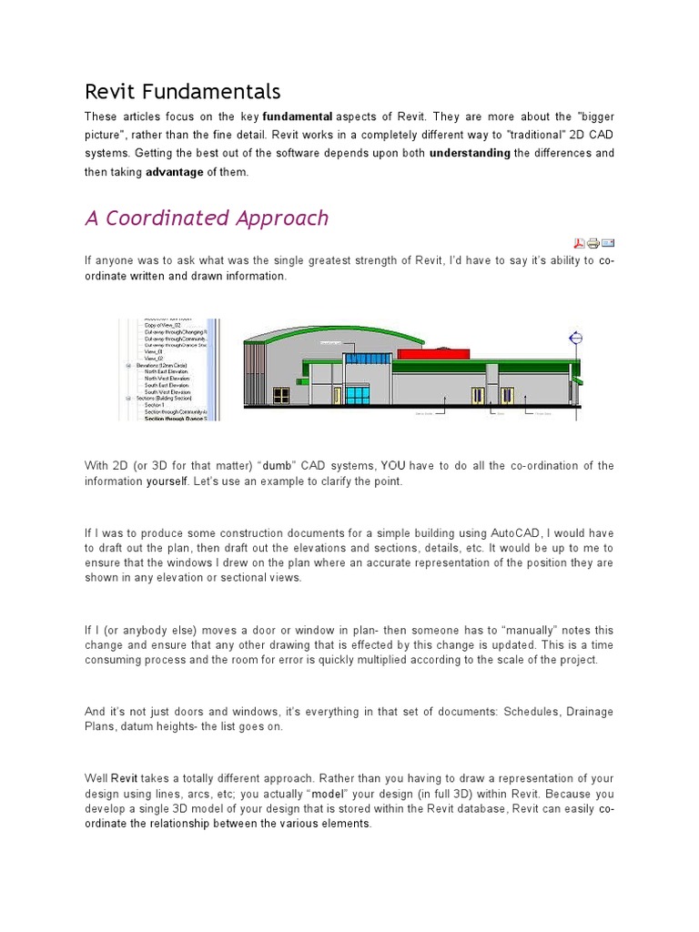 01 Revit Fundamentals | PDF | Autodesk Revit | Teaching Mathematics