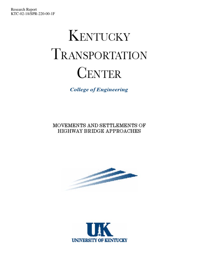 Movements and Settlements of Highway Bridge Approaches | PDF | Road ...